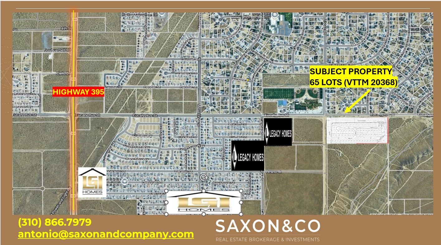 65 APPROVED RESIDENTIAL LOTS (VESTING TENATIVE MAP 20368) | VICTORVILLE ...